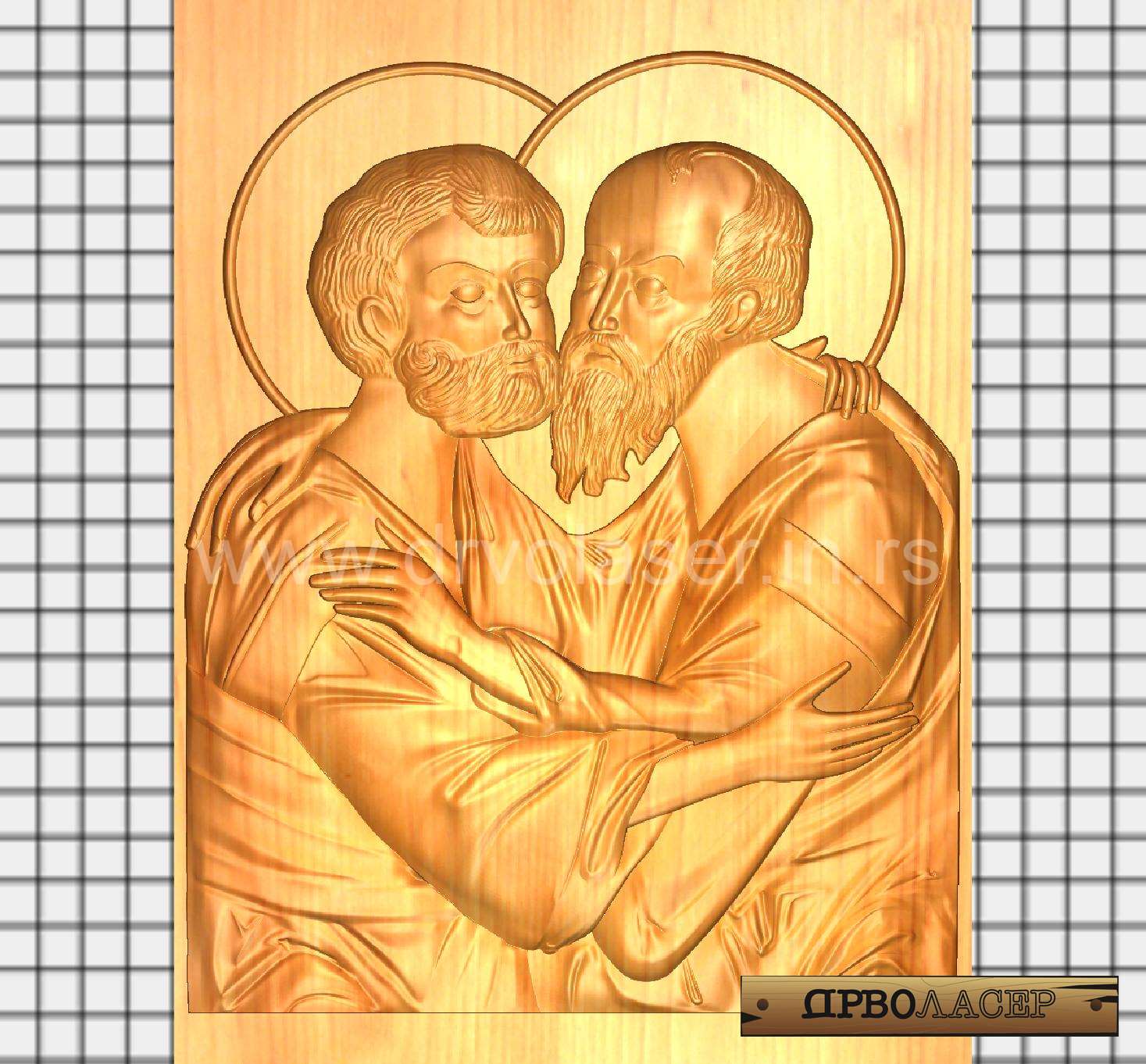 Ikone Sv. Petar i Pavle – Drvolaser